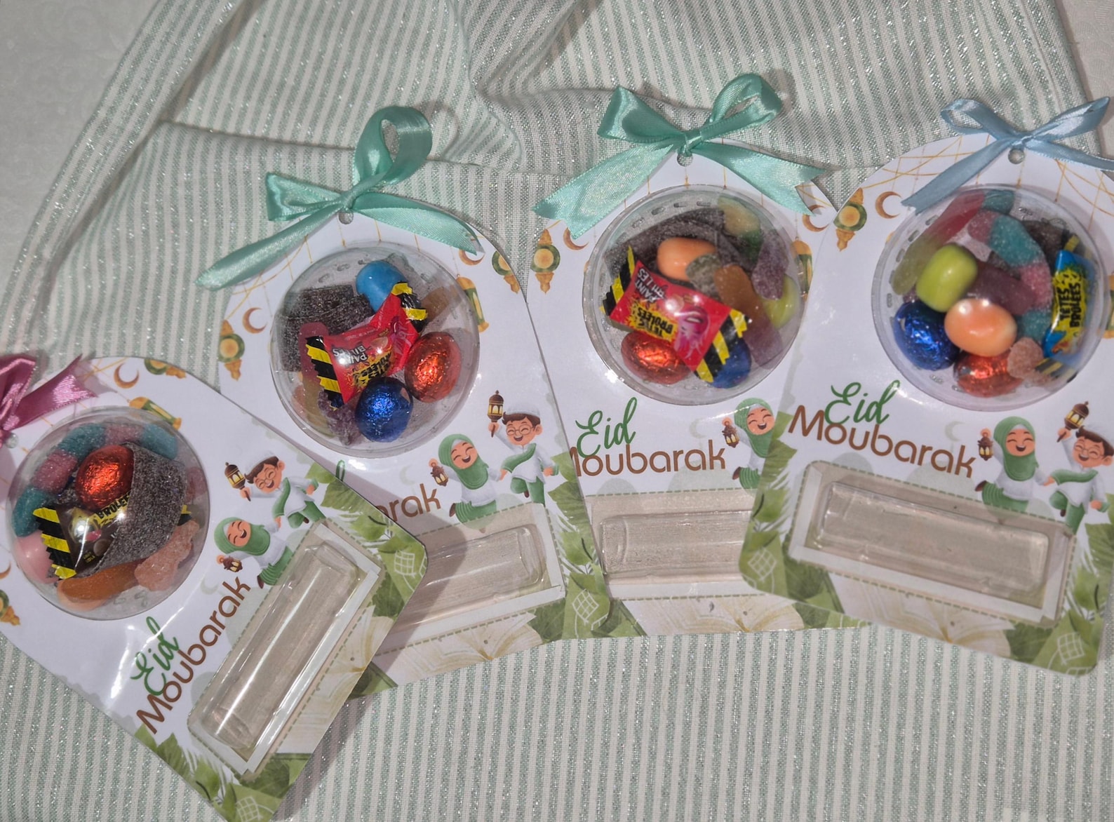 Eid Mubarak Gift Card | Candy Half Sphere & Money Tube | Eid Gift for ...
