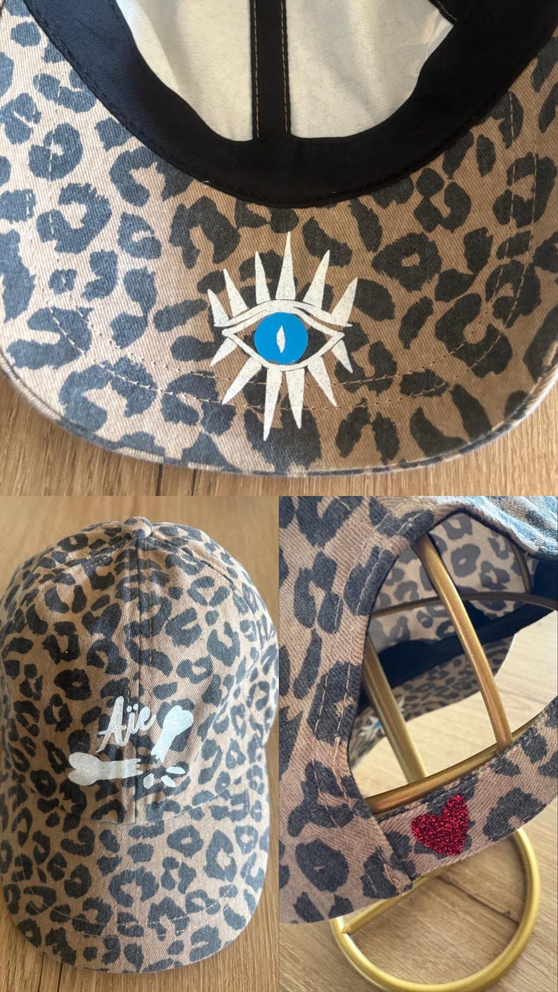 Customizable Soft Leopard Print Caps - Etsy