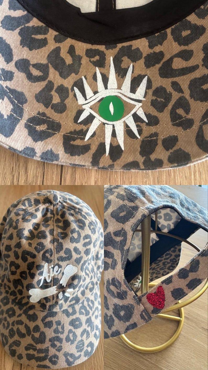 Customizable Soft Leopard Print Caps - Etsy