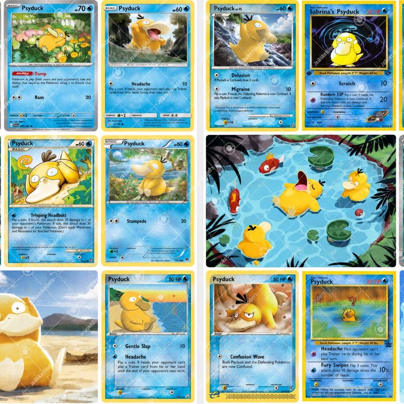 Psyduck Card Binder - Etsy