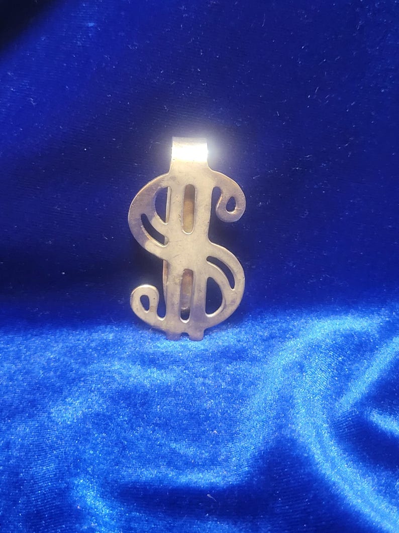 Vintage Mexico 925 Sterling Silver Dollar Sign Money Clip | Retro Men's ...