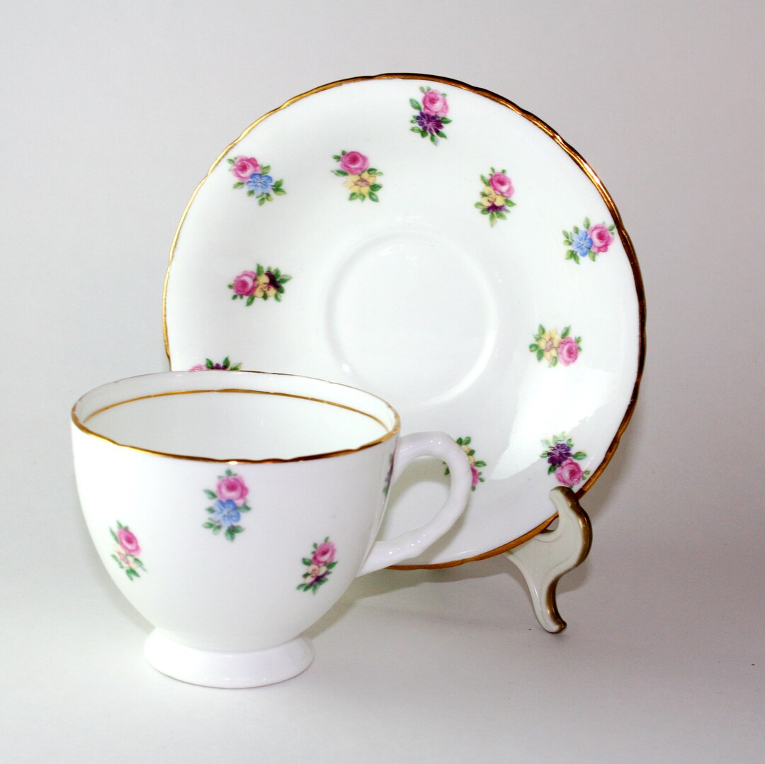 Sutherland Tea Cup, Sutherland English Bone China Tea Cup and Saucer, H ...