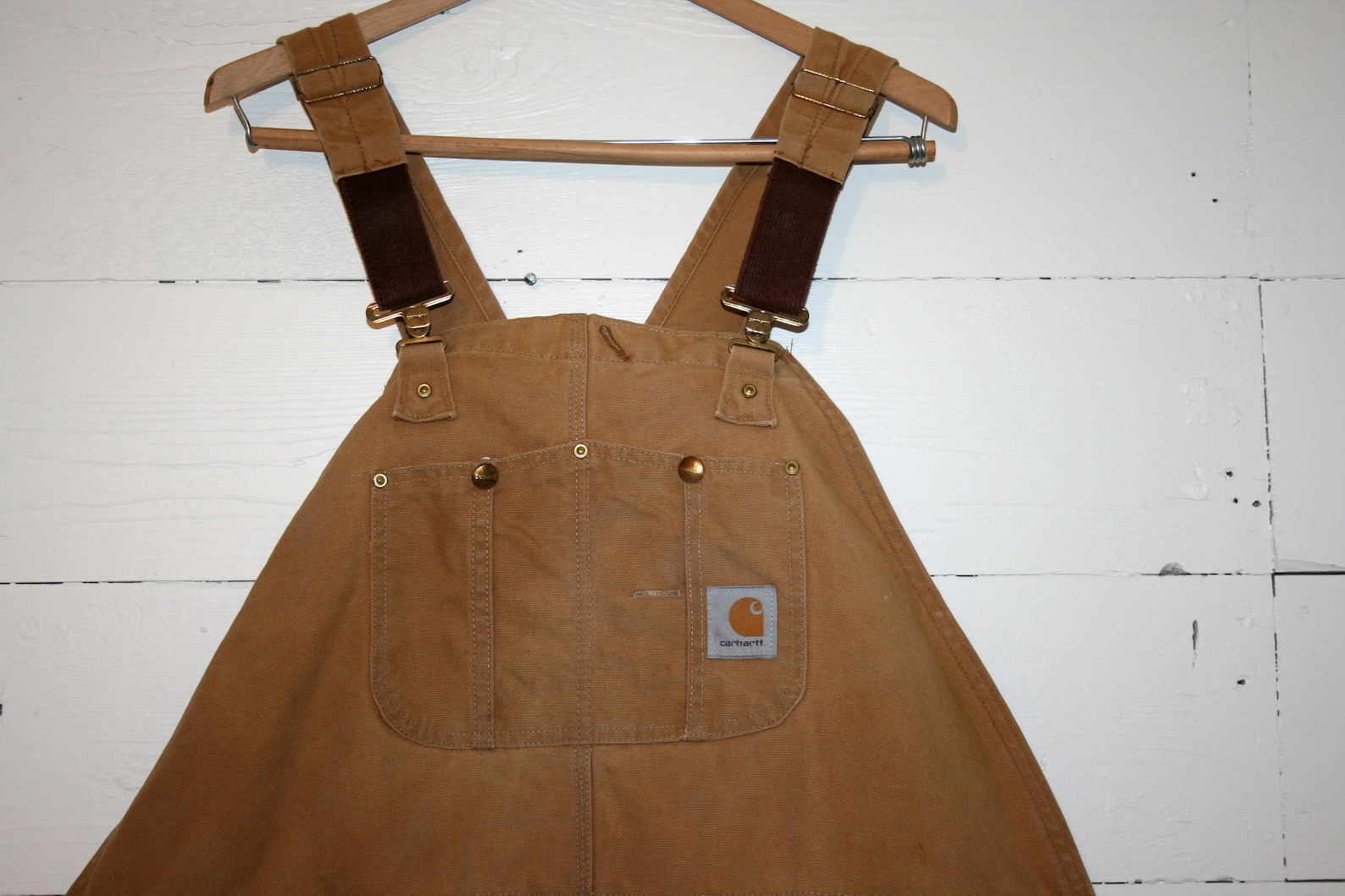 CARHARTT | Vintage Canvas Double Knee Carpenter, Workwear Overalls, Men ...
