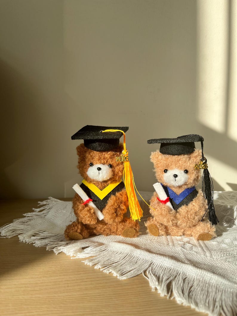 Handmade Custom Graduation Teddy Bear 2026 With Name Necklace ...