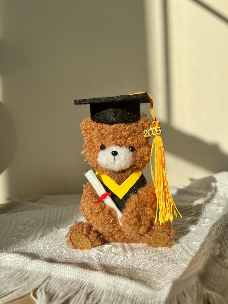Handmade Custom Graduation Teddy Bear 2026 With Name Necklace ...