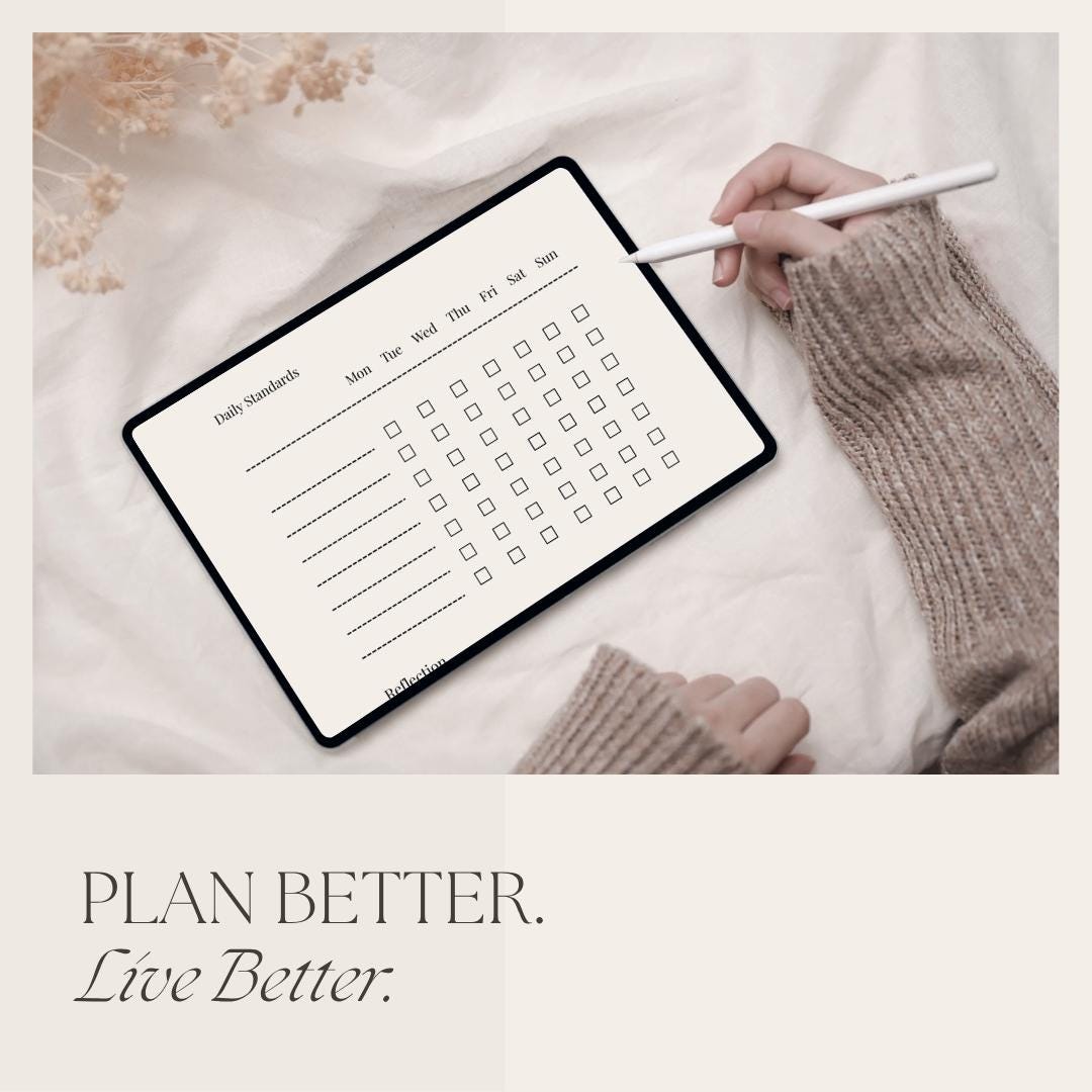 12 Week Digital Planner | Habit Tracker, Goal Setting (digital Download ...