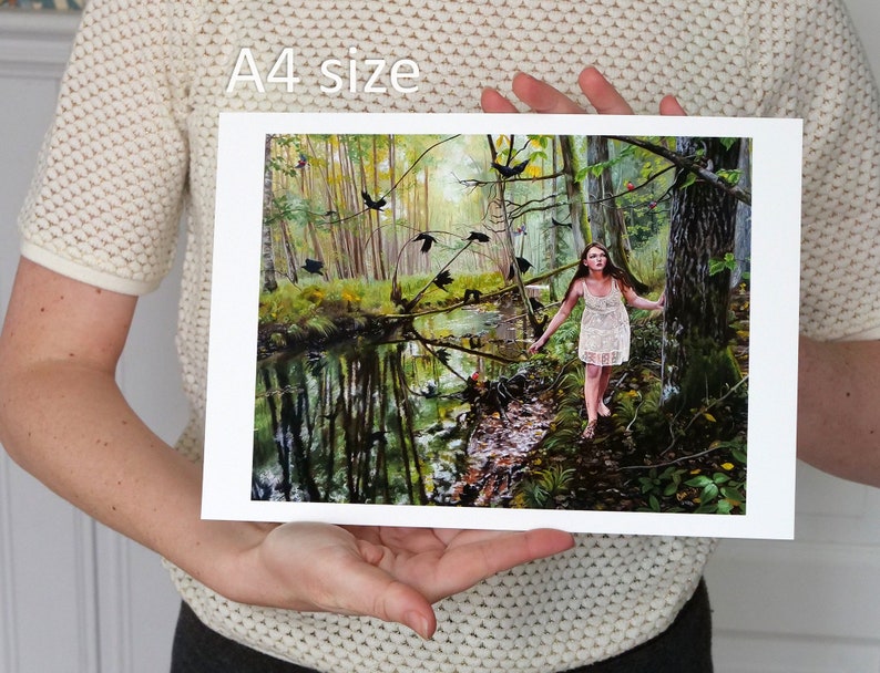 Mystical Forest River Walk With Crows | Magical Realism | Limited ...