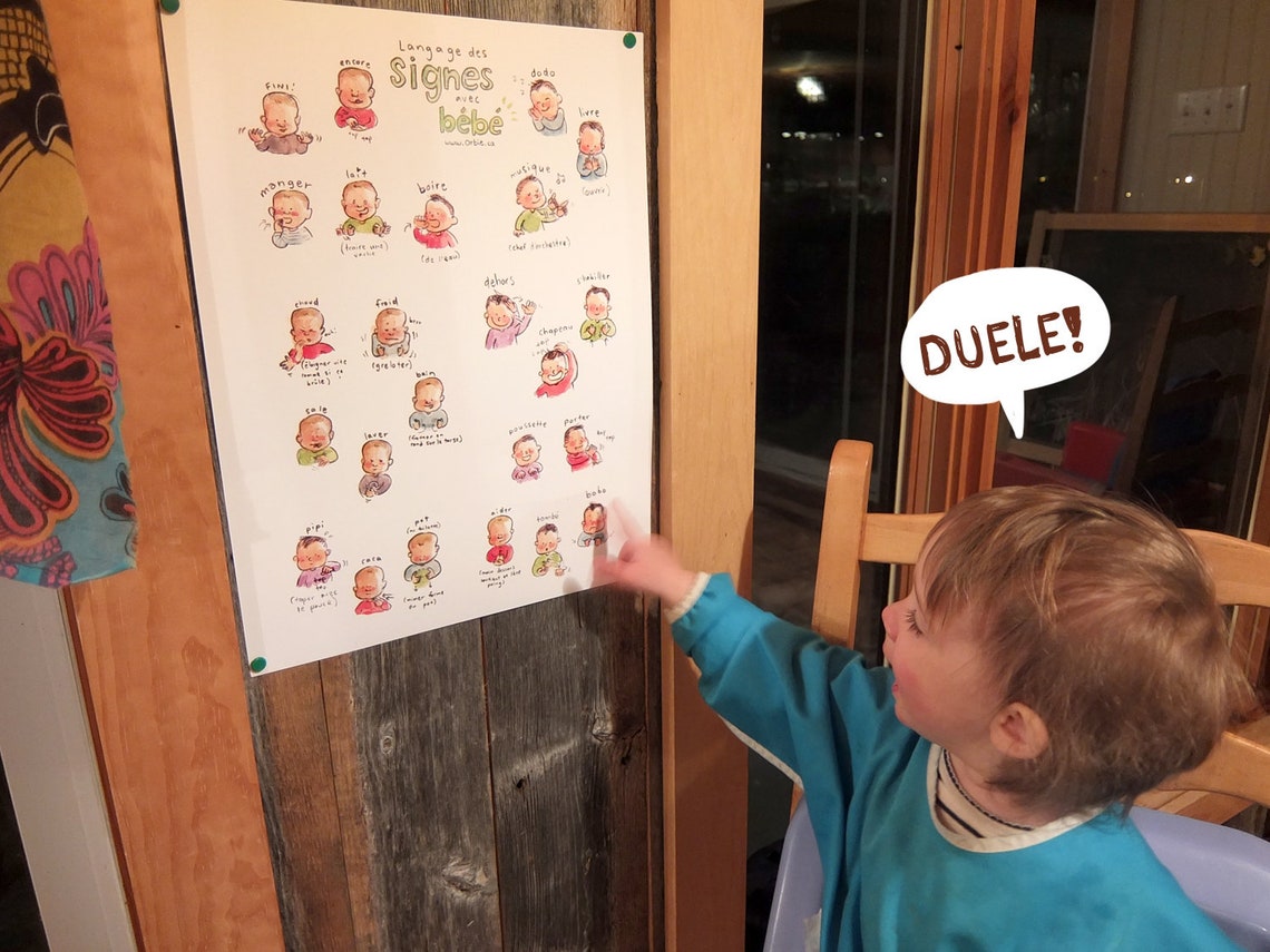 ES Baby Sign Language Poster SPANISH PRINTABLE Sign With - Etsy