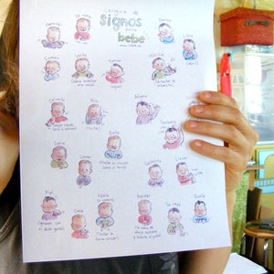 ES Baby Sign Language Poster SPANISH PRINTABLE Sign With - Etsy