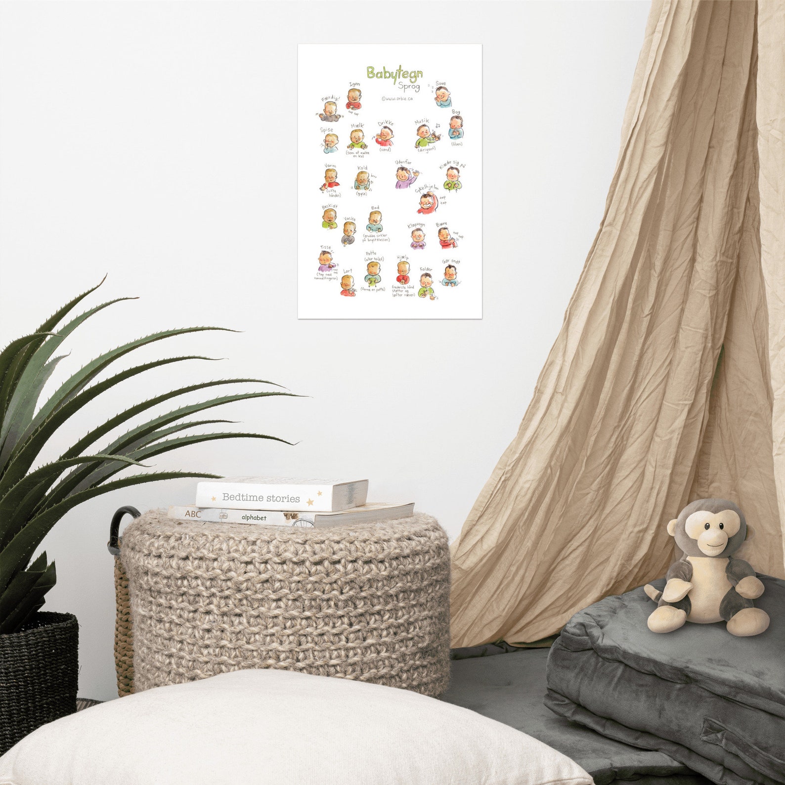 DK DANOIS Langage des signes de bébé Affiche - Etsy Canada