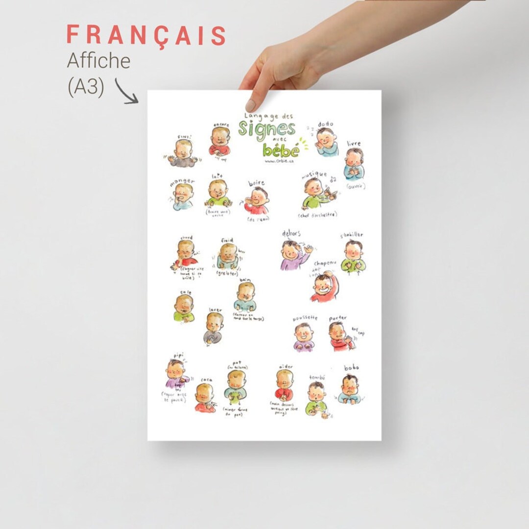 Baby Sign Language Wall Chart