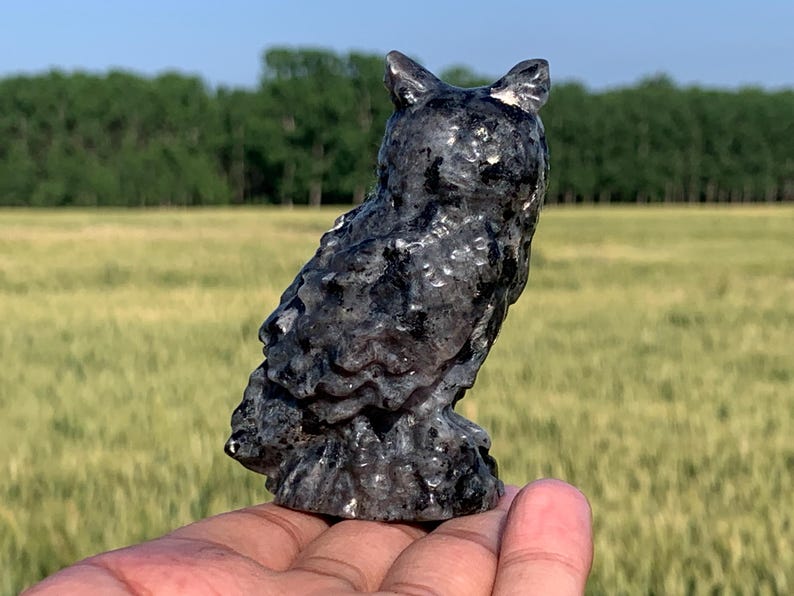 Yooperlite Owl Skull:quartz Crystal Healing Home Decor, 3.1" - Etsy