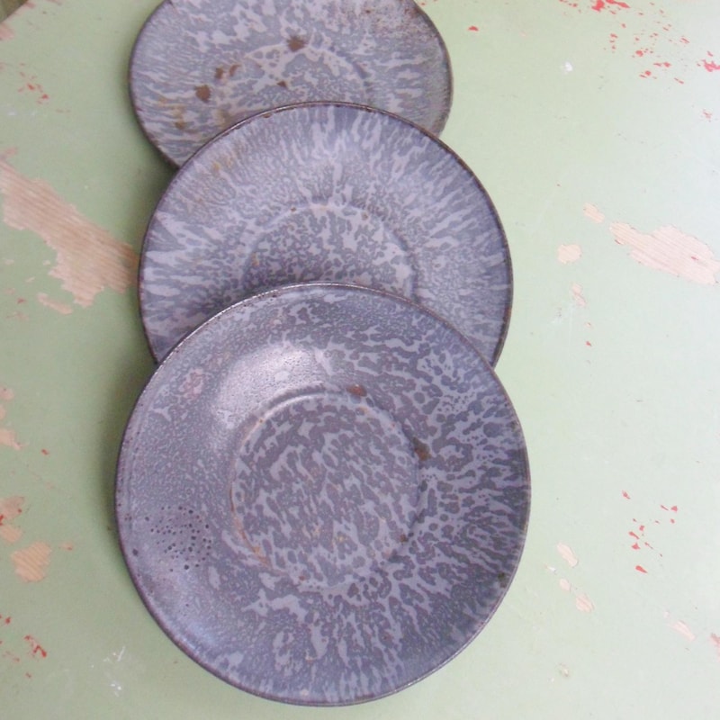 Antique Graniteware Cups - Etsy