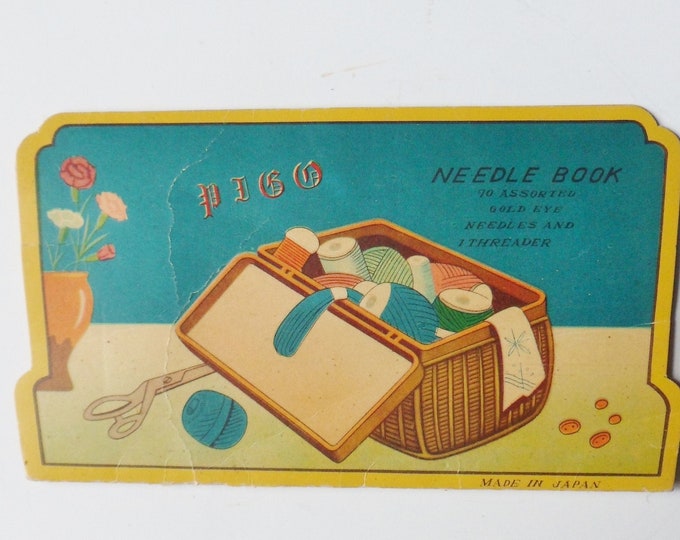 Pico Sewing Needle Card, Paper Booklet of Assortied Sewing Needles With ...