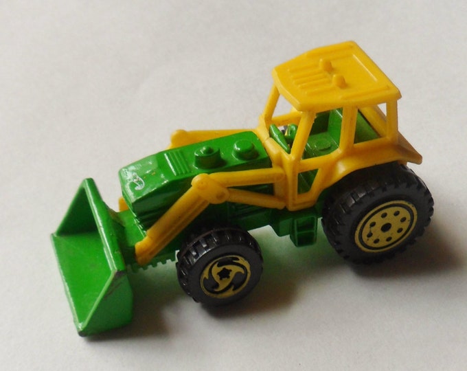 Hot Wheels Front End Loader, Miniature Mattel Toy Tractor 1991 ...