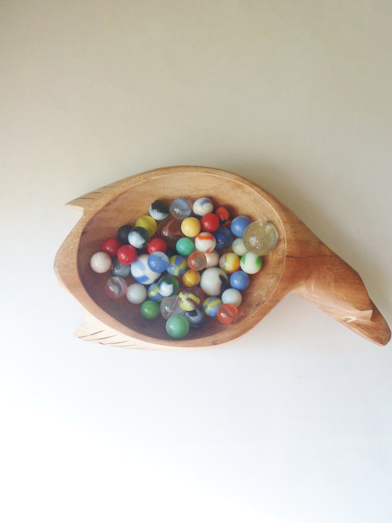 Hand Carved Duck Bowl French Country Bird Serving Bowl | Etsy