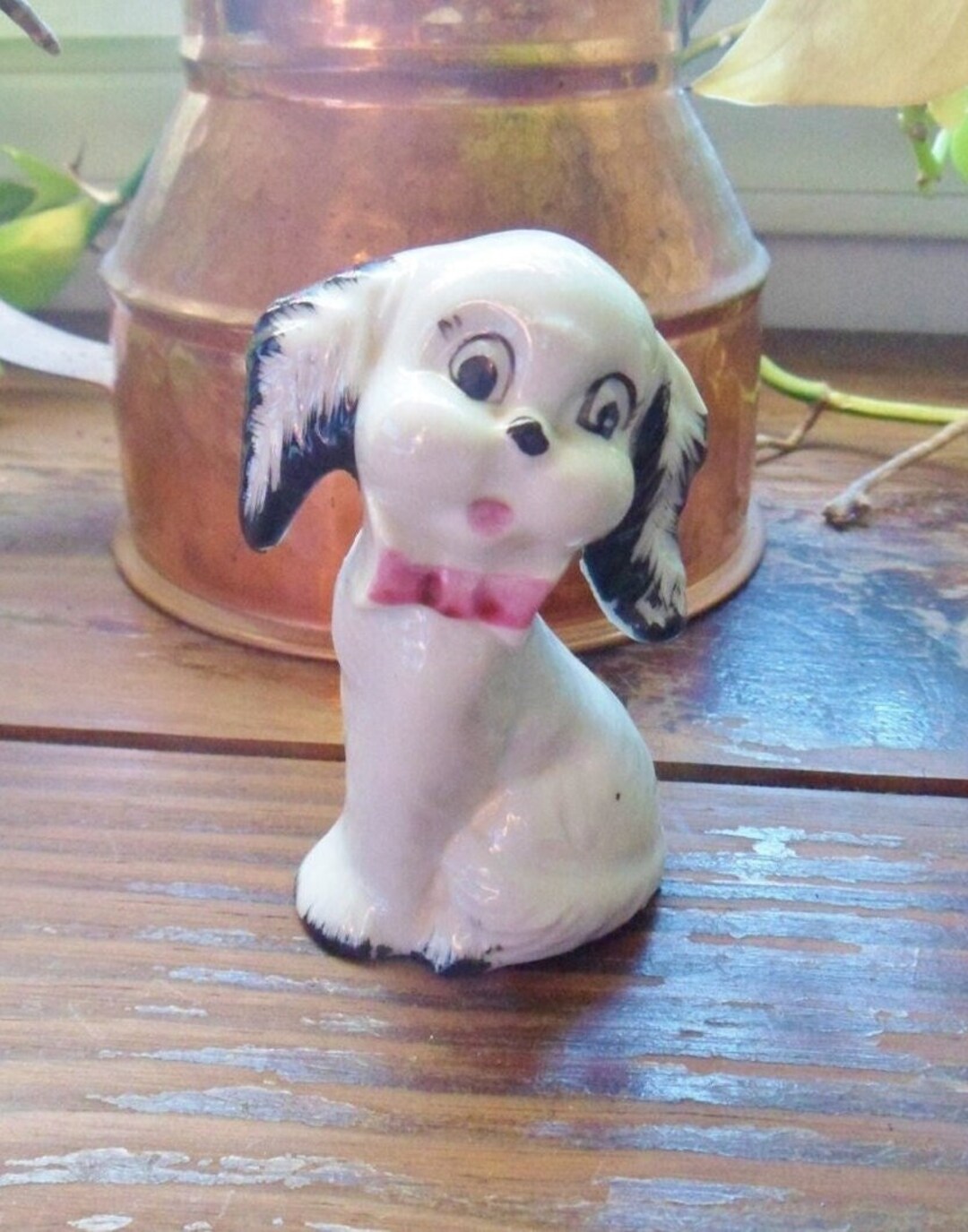 White Puppy Figurine, Japan Dog Figurine, Small Vintage Puppy Figurine ...