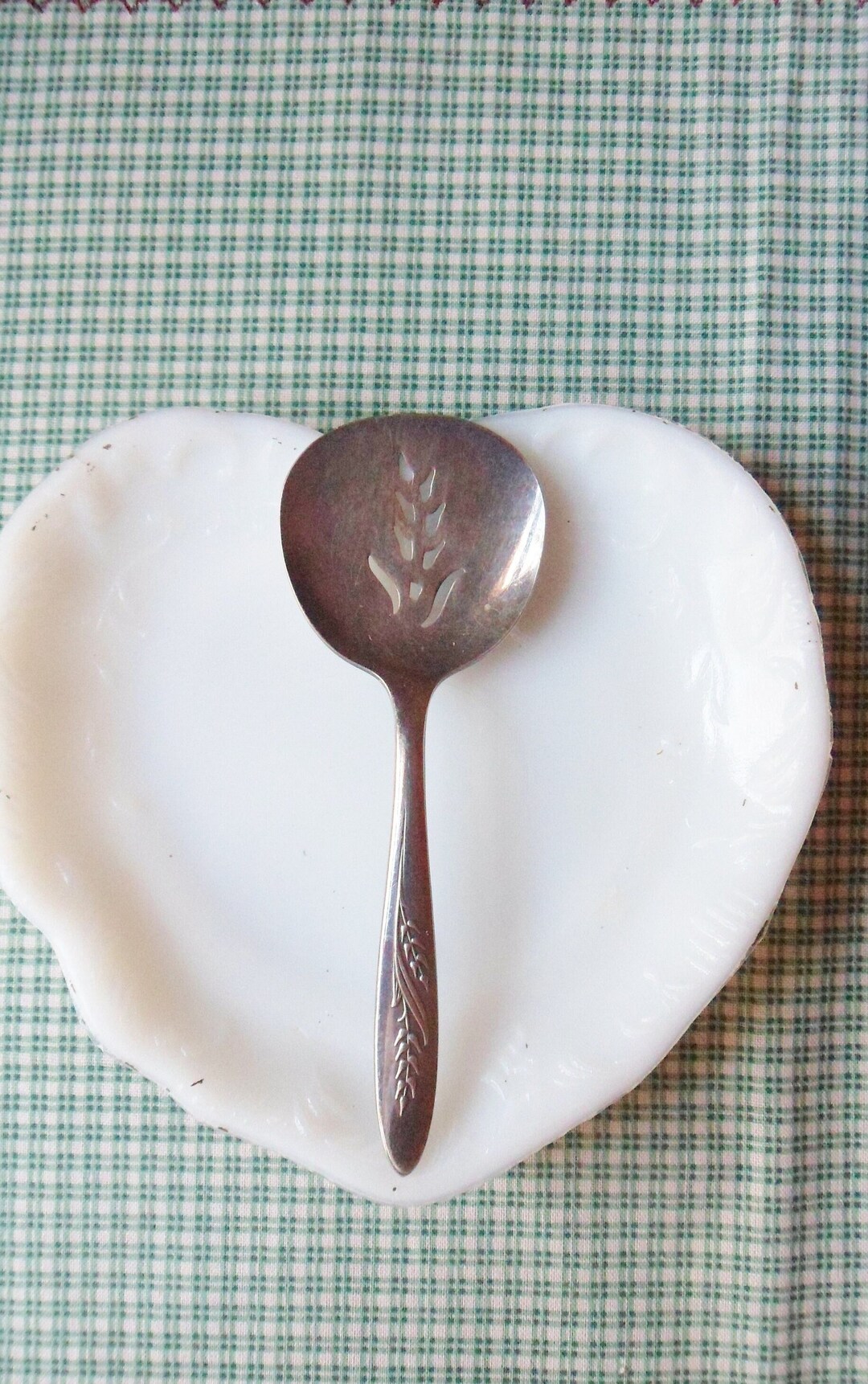 Silver Bon Bon Spoon, Oneida Community Nut Spoon, Songs of Autumn ...