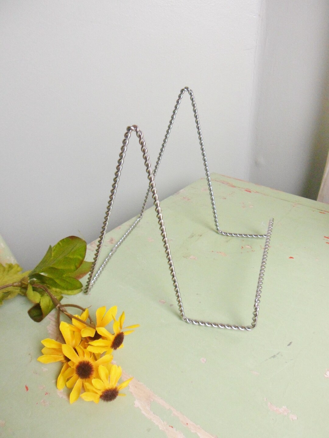 Twisted Wire Plate Stand, Vintage Silver Tone Display Rack, 6 X 5 - Etsy