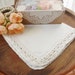 White Hanky With Hand Crocheted Lace Edge, Handmade Whitework Hanky ...