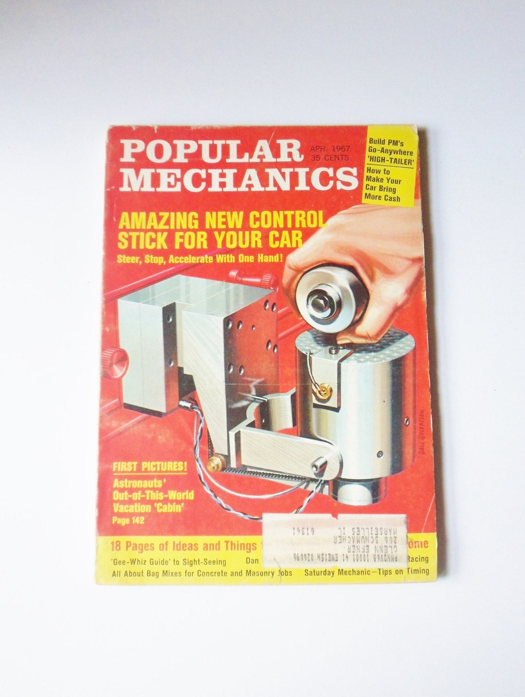 Popular Mechanics Magazine, Amazing New Control Stick for Your Car ...