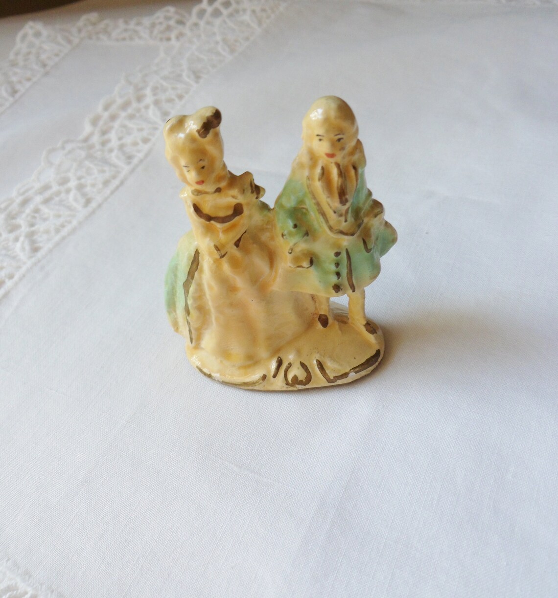 Courting Couple Figurine Romantic Victorian Couple E F Jung | Etsy