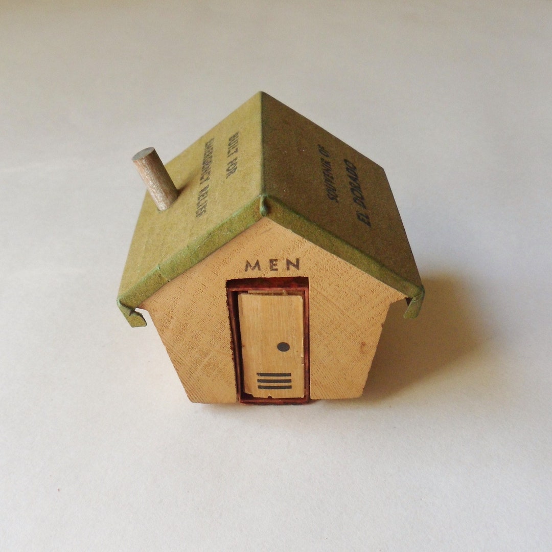 Match Safe From El Dorado, Souvenir Mens Womens Restroom Match Box ...