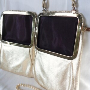 Gold Side Open Rhinestone Shoulder Purse Unusual Pocket Purse | Etsy