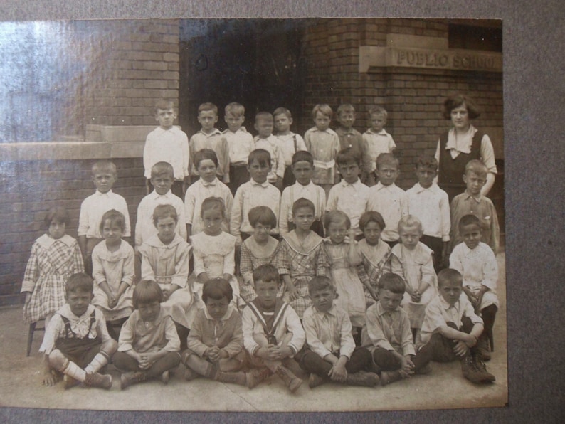 Class Picture, Georgia One Room Schoolroom Sepia Picture, Children and ...
