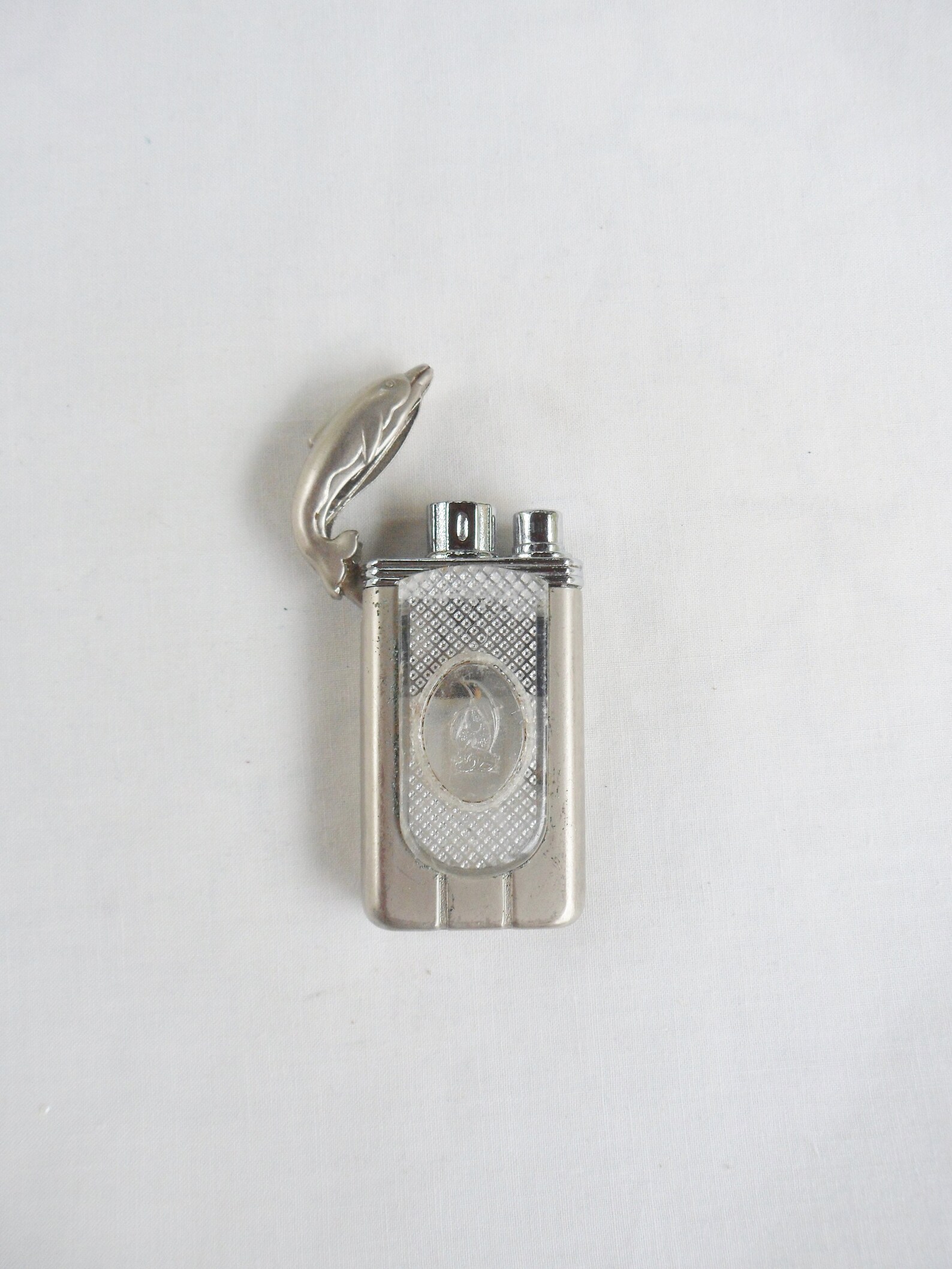 Silver Dolphin Cigarette Lighter Flip Top Refillable Lighter | Etsy