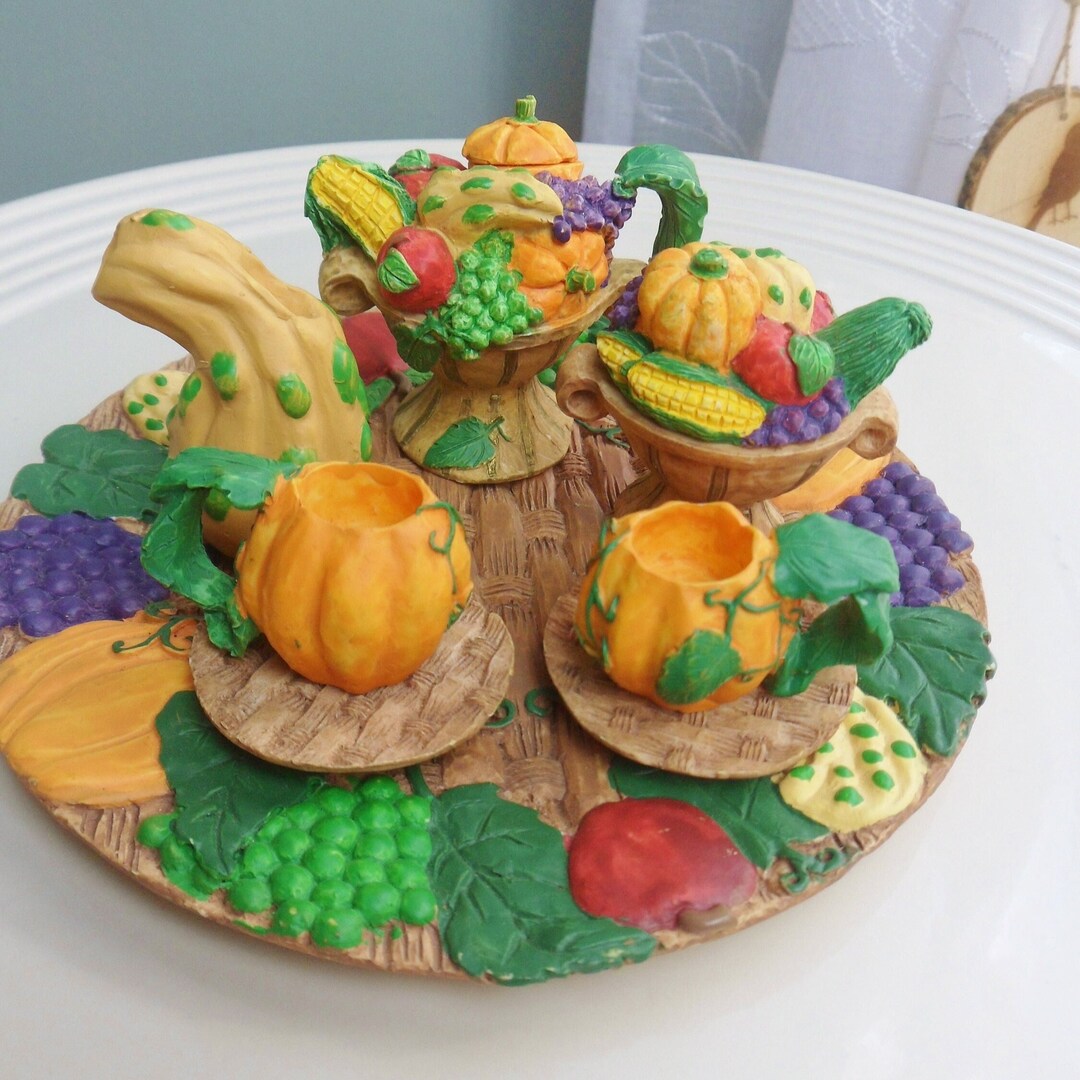 Youngs Garden Party Tea Set, Childrens Ten Piece Vegetable Tea Set ...