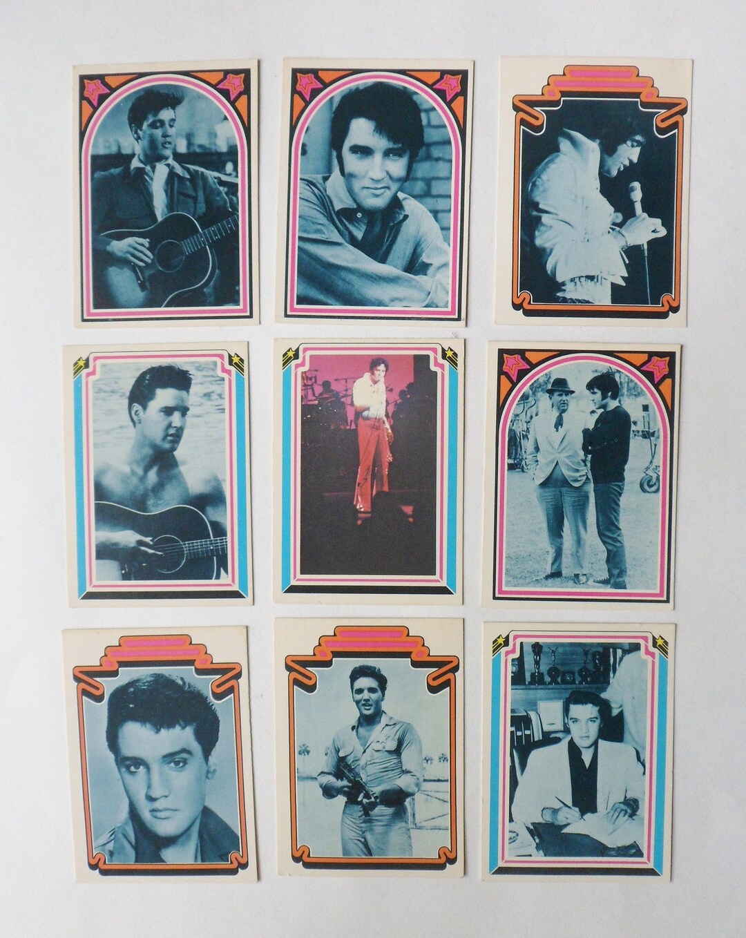 Elvis Collector Cards, Nine Elvis Presley Trading Cards 19-27, Vintage ...