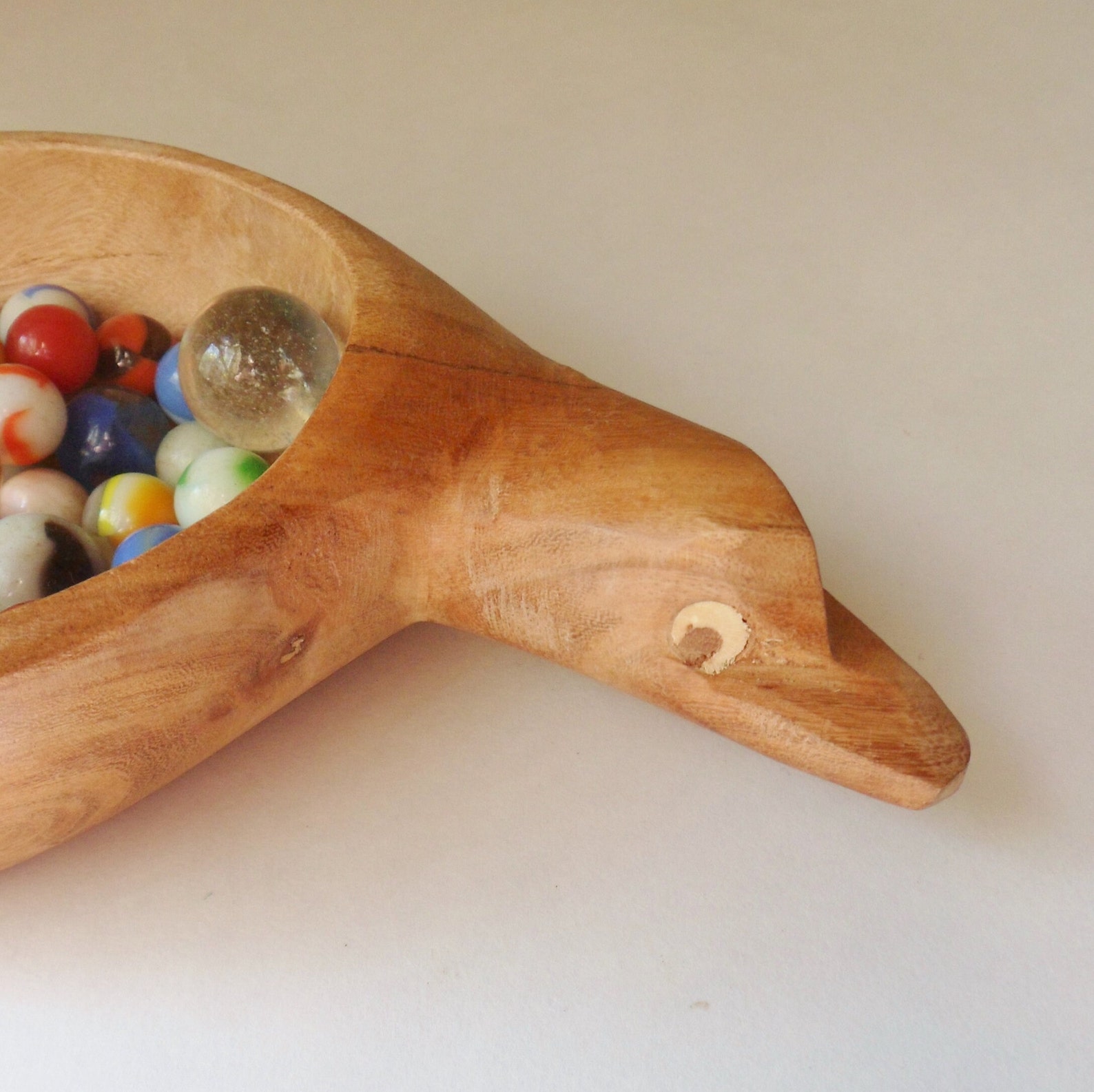 Hand Carved Duck Bowl French Country Bird Serving Bowl - Etsy