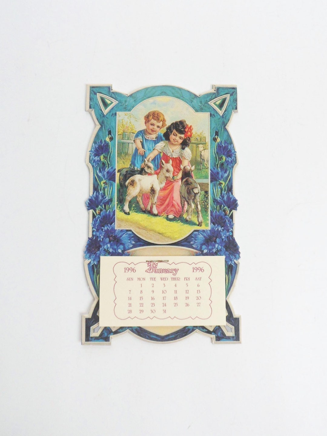 Gallery Graphic Victorian Children With Lambs Mini Calendar, Vintage ...
