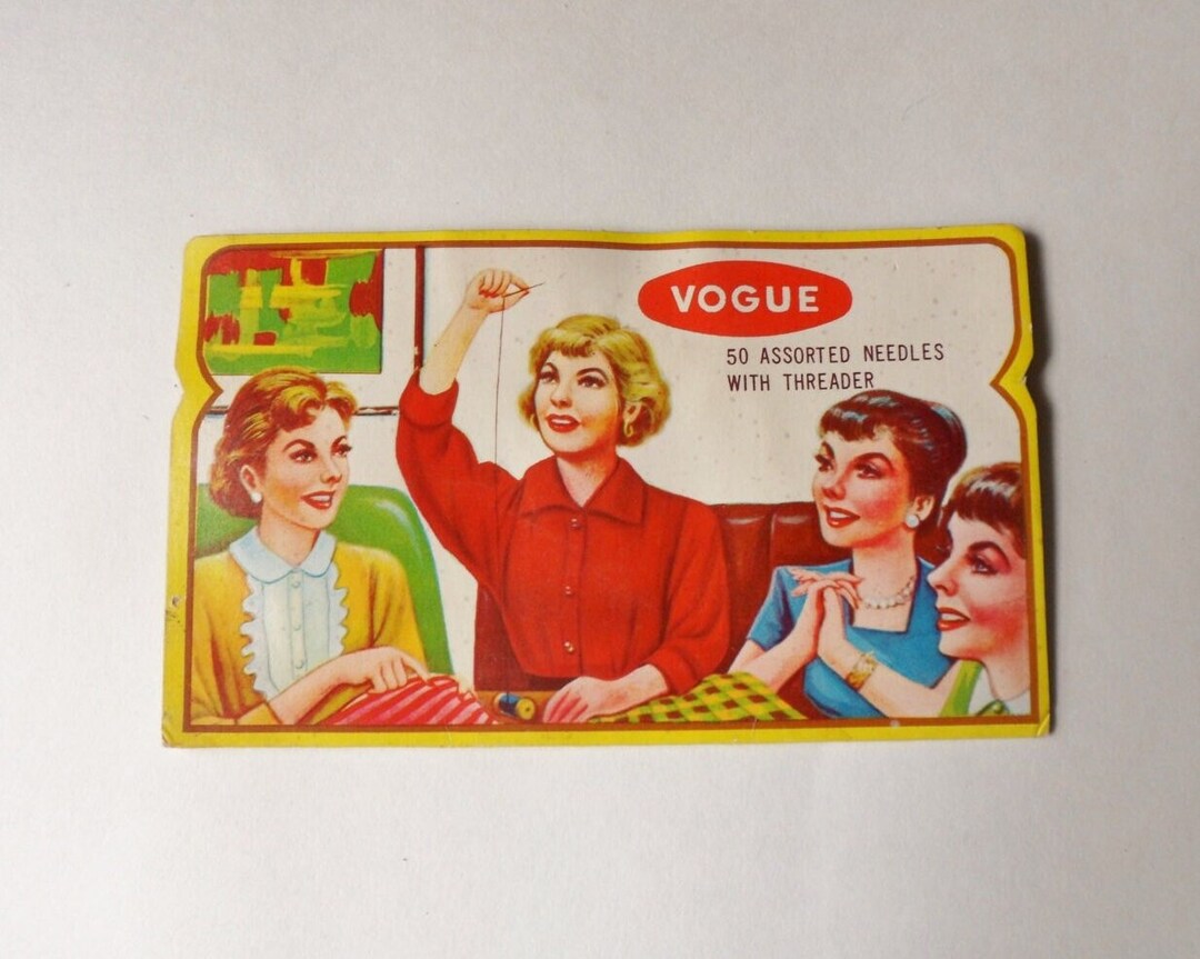 Assorted Vogue Sewing Needles, Sewing Needle Card, Paper Booklet of 50 ...