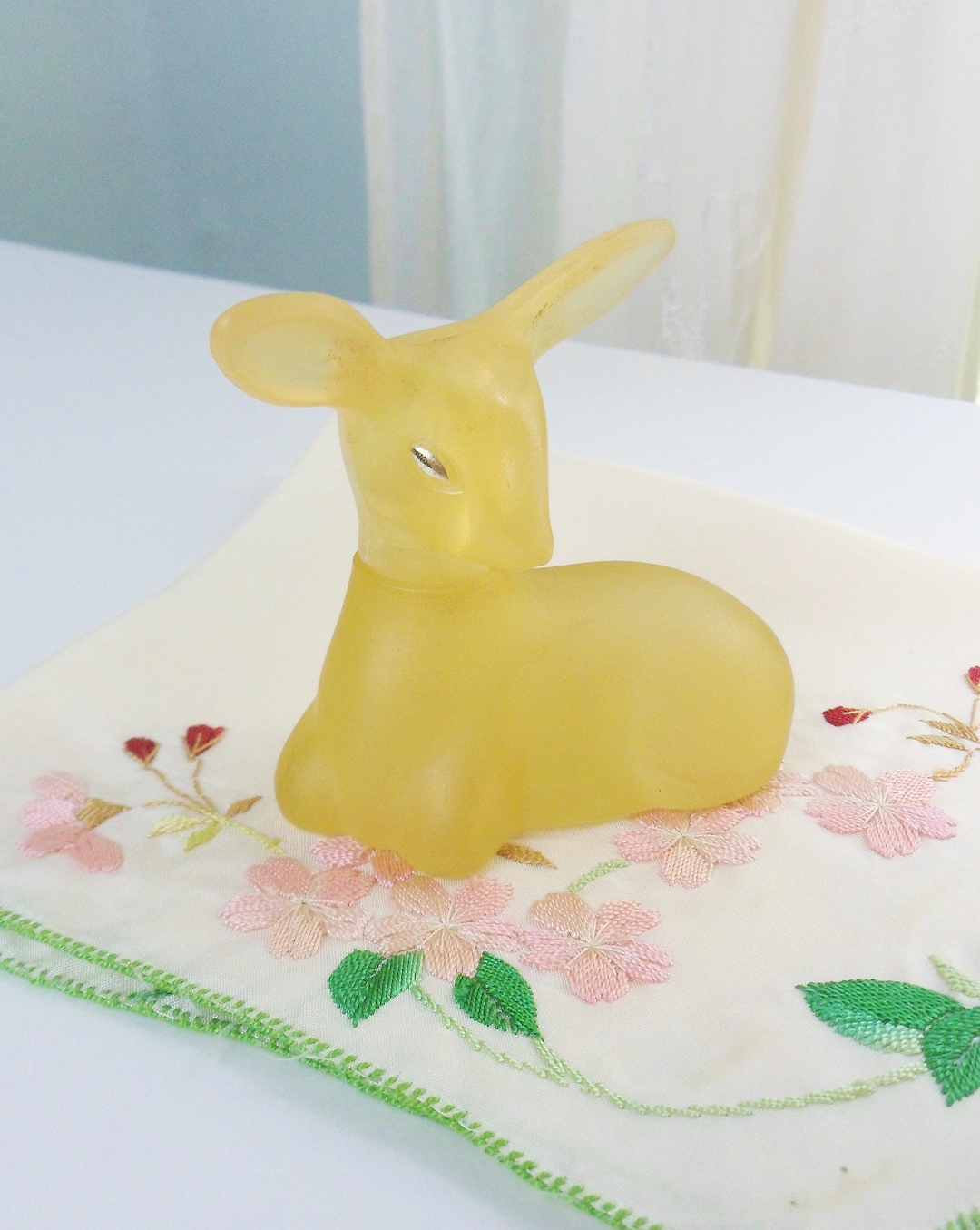 Avon Precious Doe Bottle, Glass Deer Cologne Bottle, Vintage Novelty ...