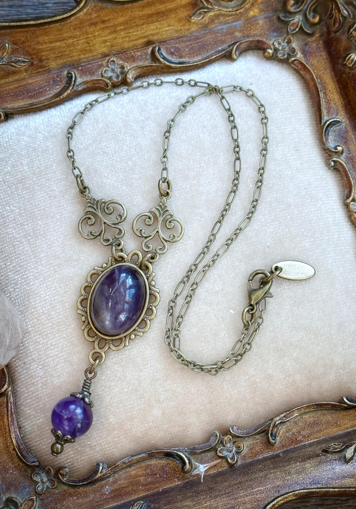 Amethyst Queen Pendant Necklace - February Birthstone Gemstone ...