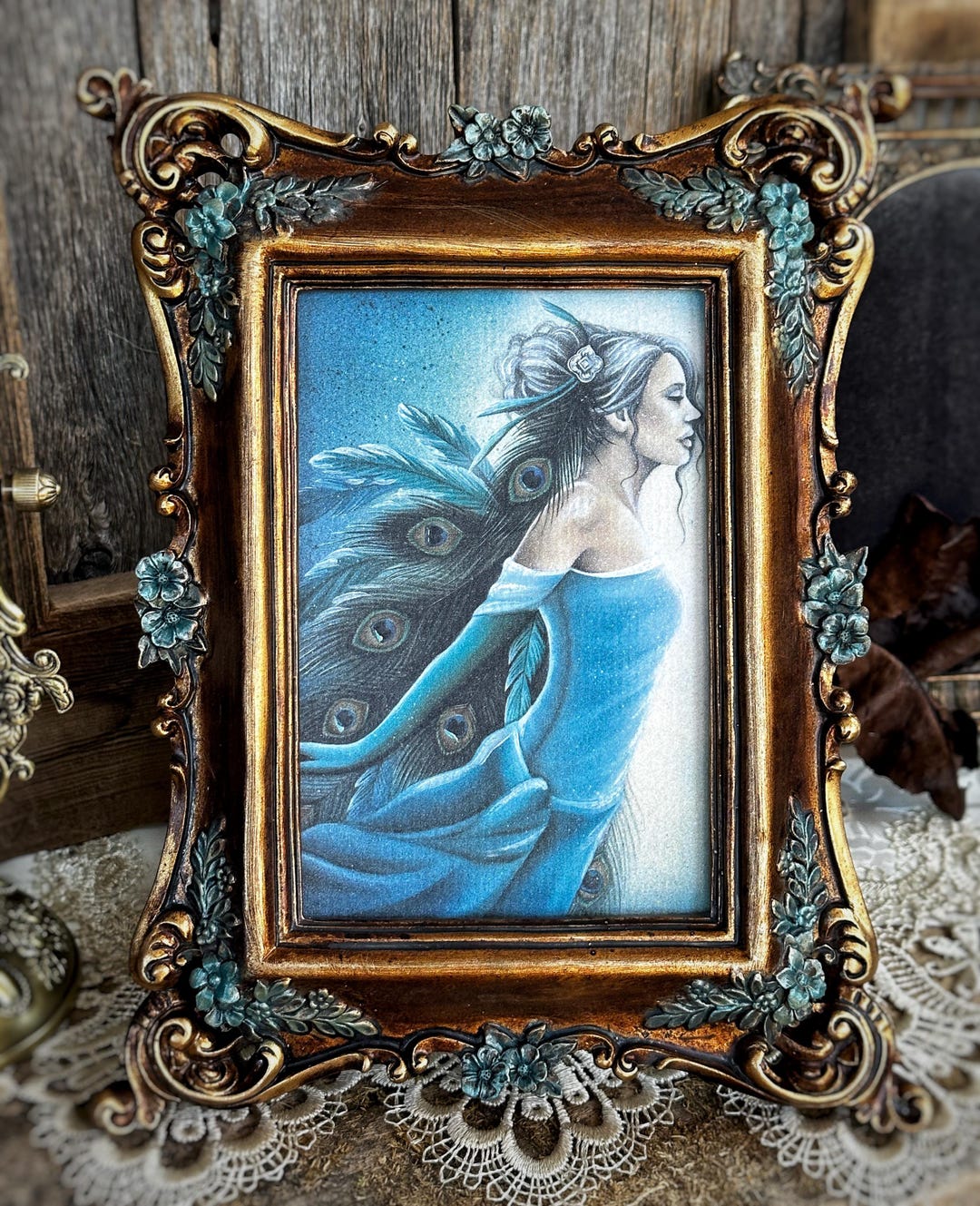 Vision Angel Dreamy Ethereal Peacock Feather Angel Art by Jessica ...
