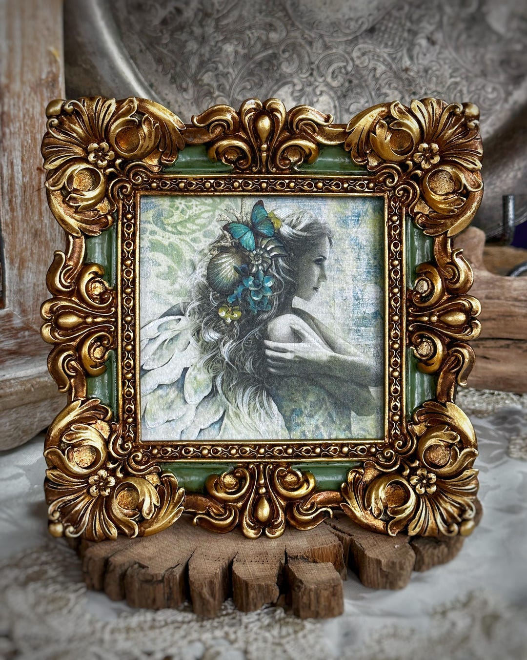 Ocean Garden Dreamy Ethereal Angel Art by Jessica Galbreth - Hand ...