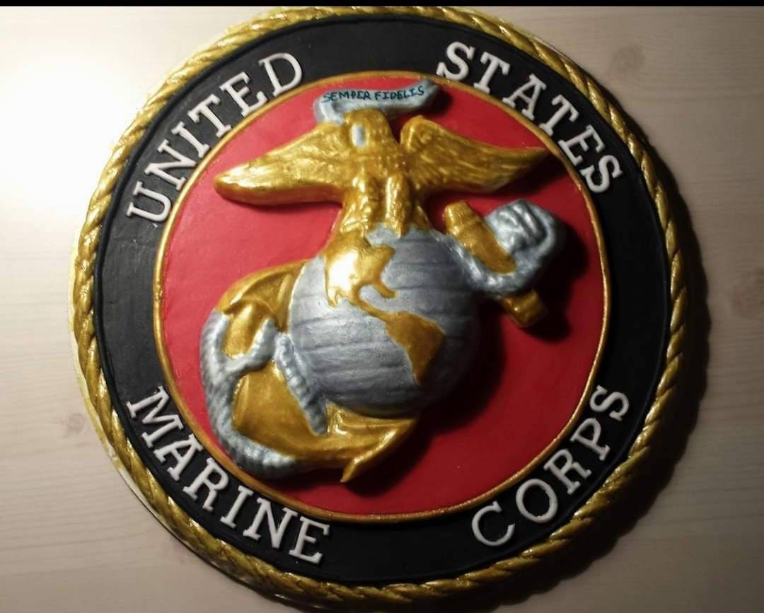 USMC Logo/insignia Cake Toppper - Etsy