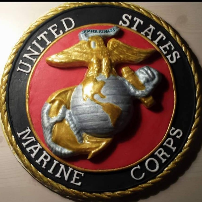 Marine Corps Birthday Cake - Etsy