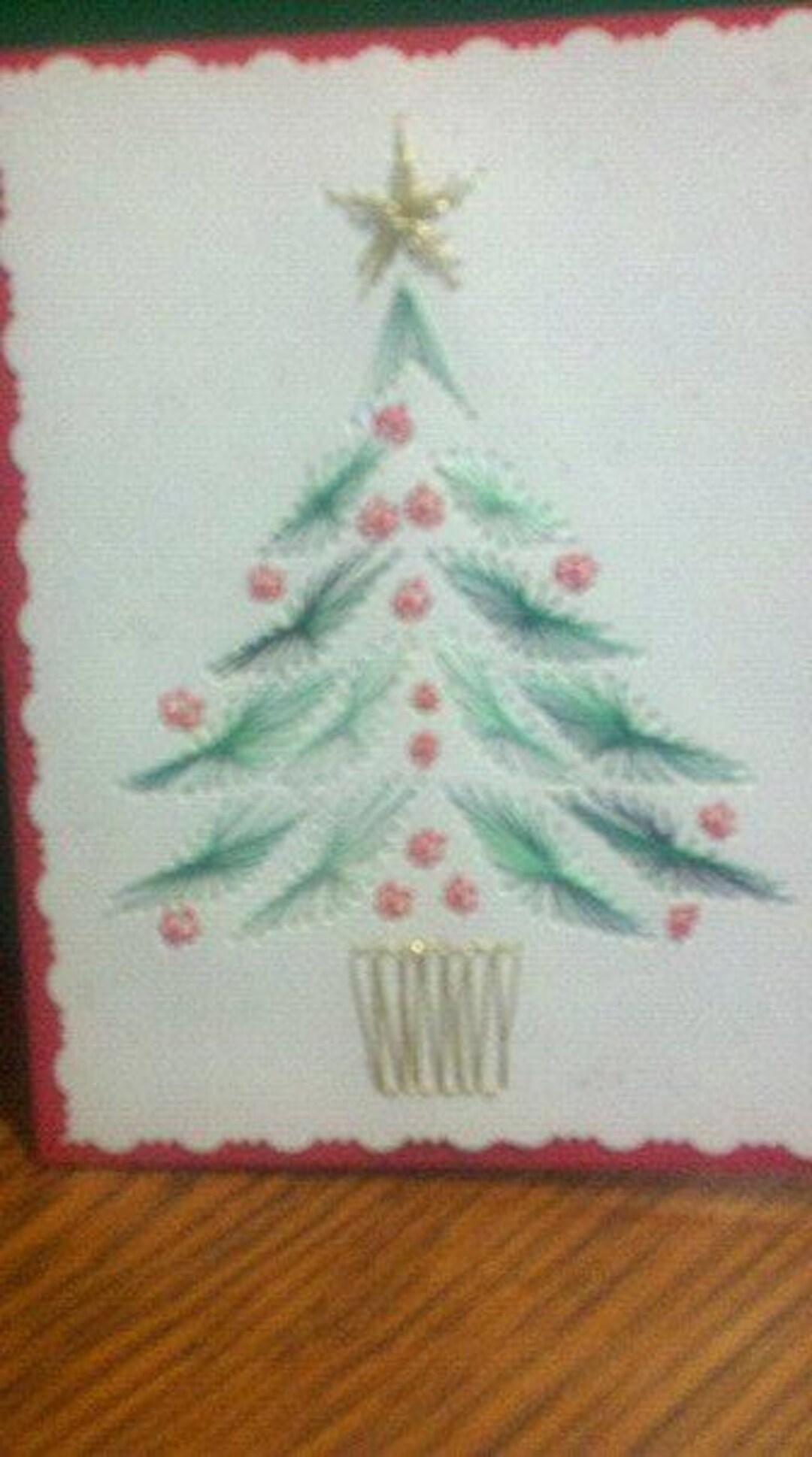 Handmade String Art Holiday Card Christmas Tree - Etsy