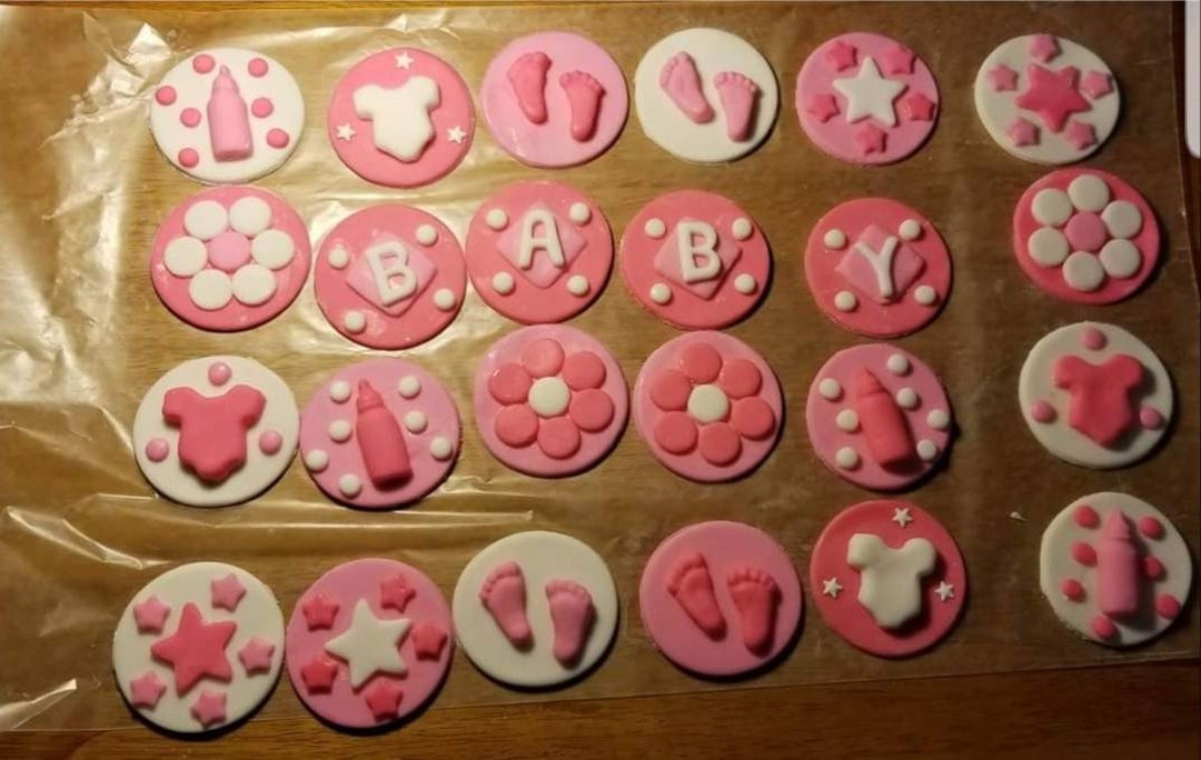 Fondant Baby Themed Cupcake Toppers - Etsy