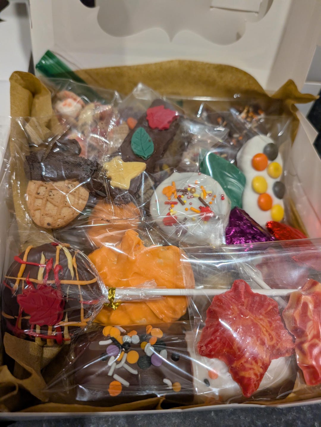Fall Themed Variety Treats Boxes.contains Nuts and Peanut Butter ...