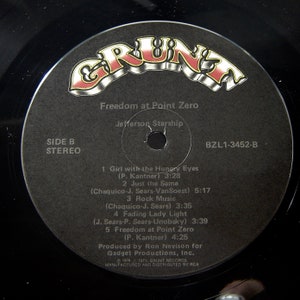 Jefferson Starship Freedom at Point Zero LP Grunt Records 1979 Vintage ...