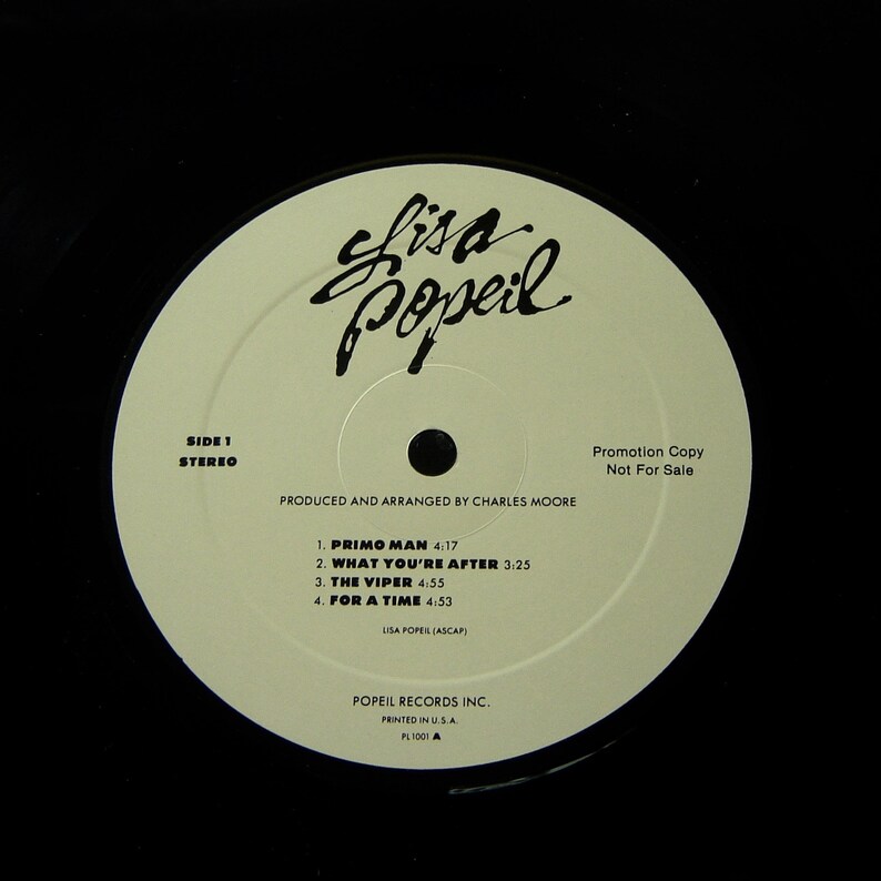Lisa Popeil Lisa Popeil S/T LP Popeil Records 1983 - Etsy