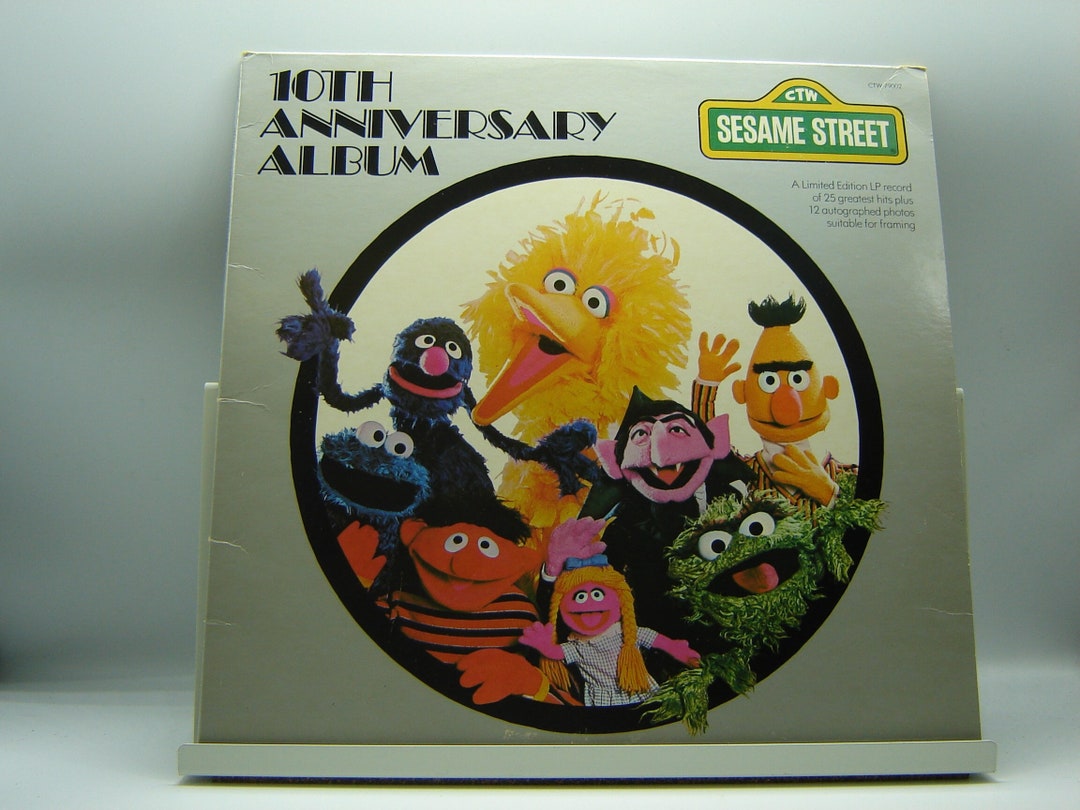 Sesame Street 10th Anniversary Album LP CTW 79002 1978 Compilation ...