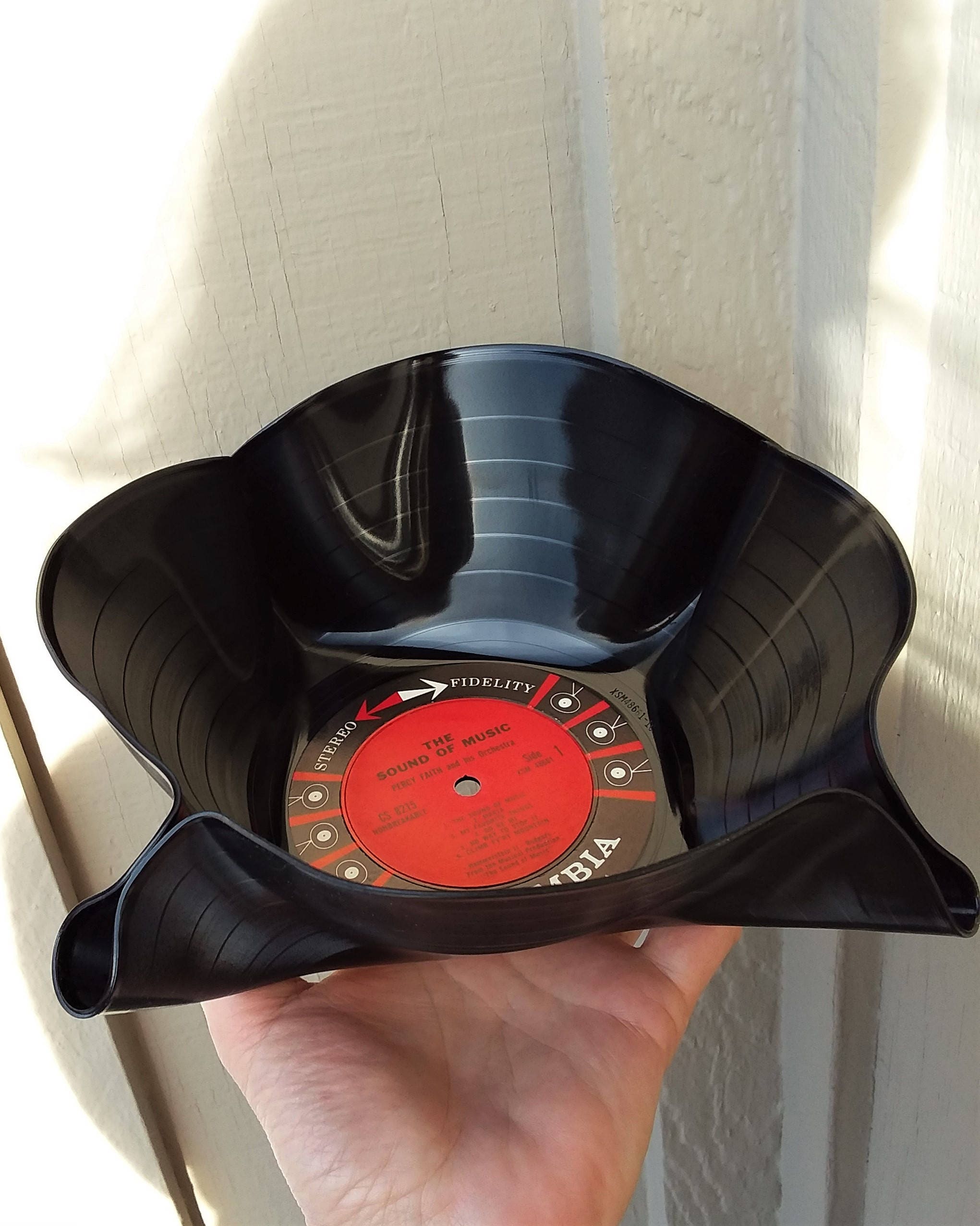 Sound of Music Vinyl Record Chip Bowl Fun Unique Gift Great for Party ...