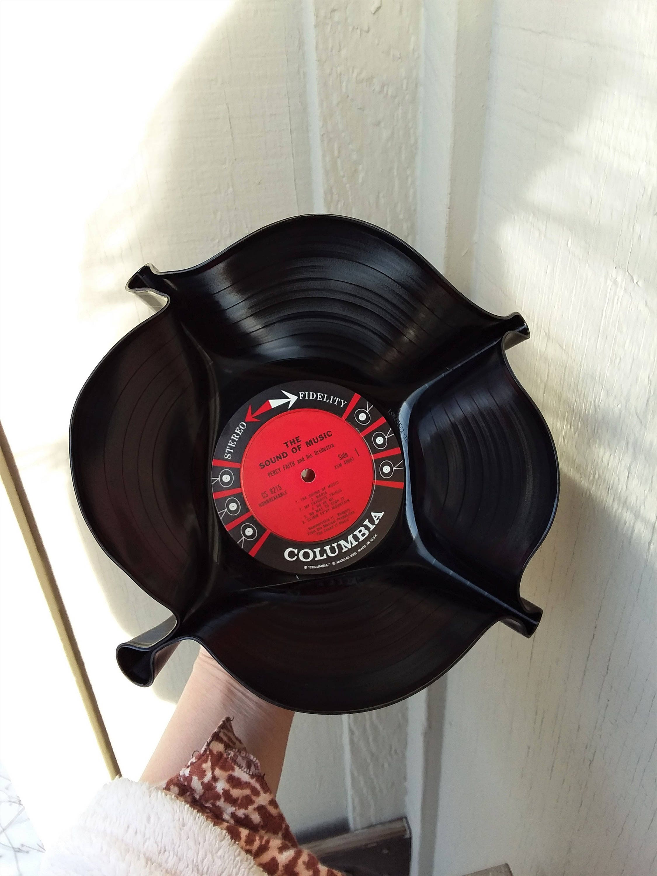 Sound of Music Vinyl Record Chip Bowl Fun Unique Gift Great for Party ...