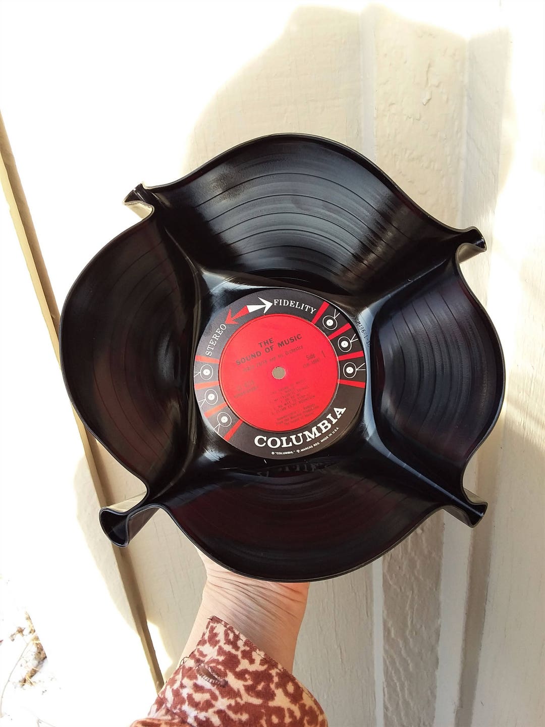 Sound of Music Vinyl Record Chip Bowl Fun Unique Gift Great for Party ...